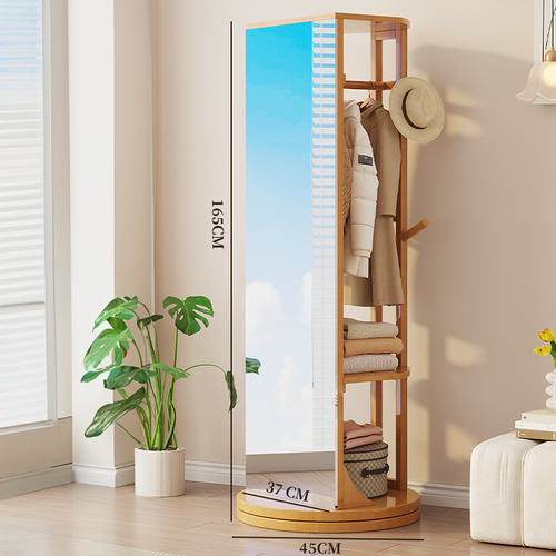 CC024 - Coat Rack Mirror Integrated Rotating Full-Length Mirror | Pro ...