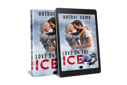 Love On The Ice Premade Book Cover | Wingfield Designs