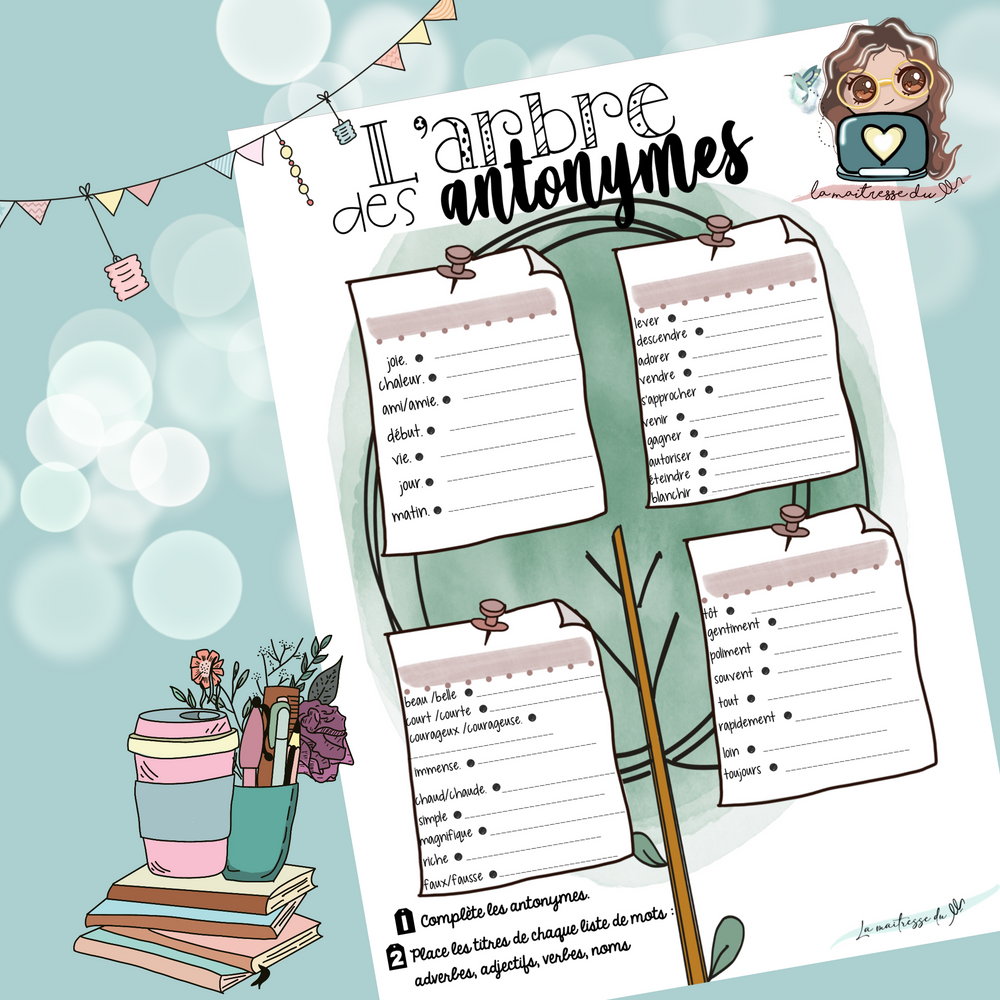 Les arbres en Vocabulaire