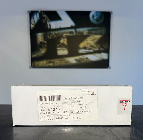 Deutz Fuel Supply Pump 24V Part Number 04165217 04166375 | Industrial ...
