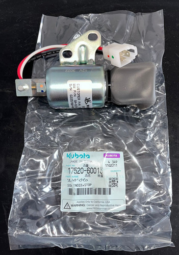 Kubota Stop Solenoid Part Number 17520-60013 | Industrial Engine