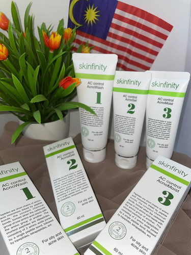 SKINFINITY AC CONTROL ACNOWASH + ACNOGEL + ACNOMOIST | U.n.i Klinik Sek7