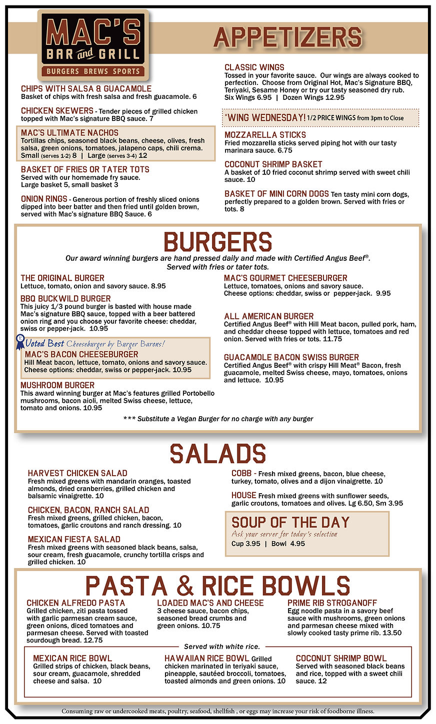 PRINT MENU | macs-bar-and-grill