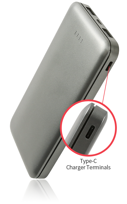 SM-USBC - Powerbank de 10000 mAh avec port de charge USB-C | PowerBank Pub