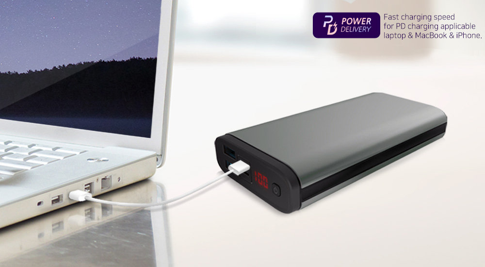 SM-PC - Powerbank pour pc portable de 20000 mAh avec QC3 & PD ...