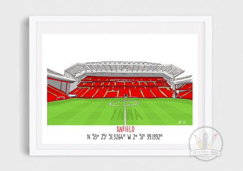 Anfield, Liverpool FC | Art Design Cymru