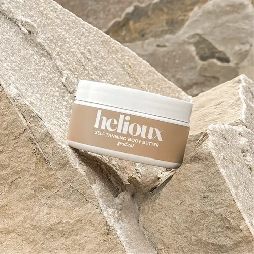 Helioux® Gradual Self Tanner Body Butter for a Tropical Glow