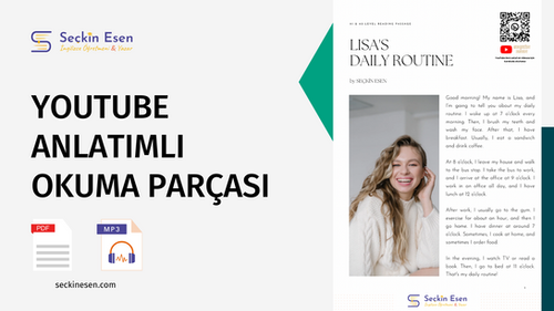 3 ADET A1/A2 Seviye İngilizce Okuma ve Dinleme Egzersizi PDF + MP3 | Wordismo