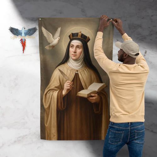 St. Teresa - Oya Flag | Afro Caribe Botanica - Empower Your Space