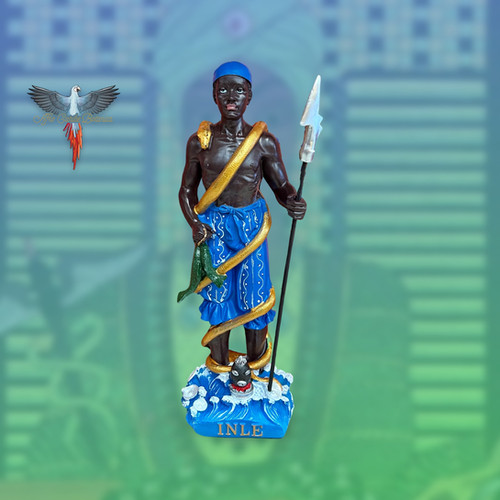 Orisha Erinle Figurine - 12” Tall Tribute to Yoruba Hunter Deity