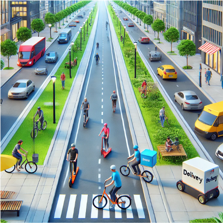 Shared Space Planning in Cities: Micromobility and PMRs