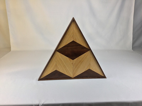 geometric cube in an isosceles triangle | dalebowersart
