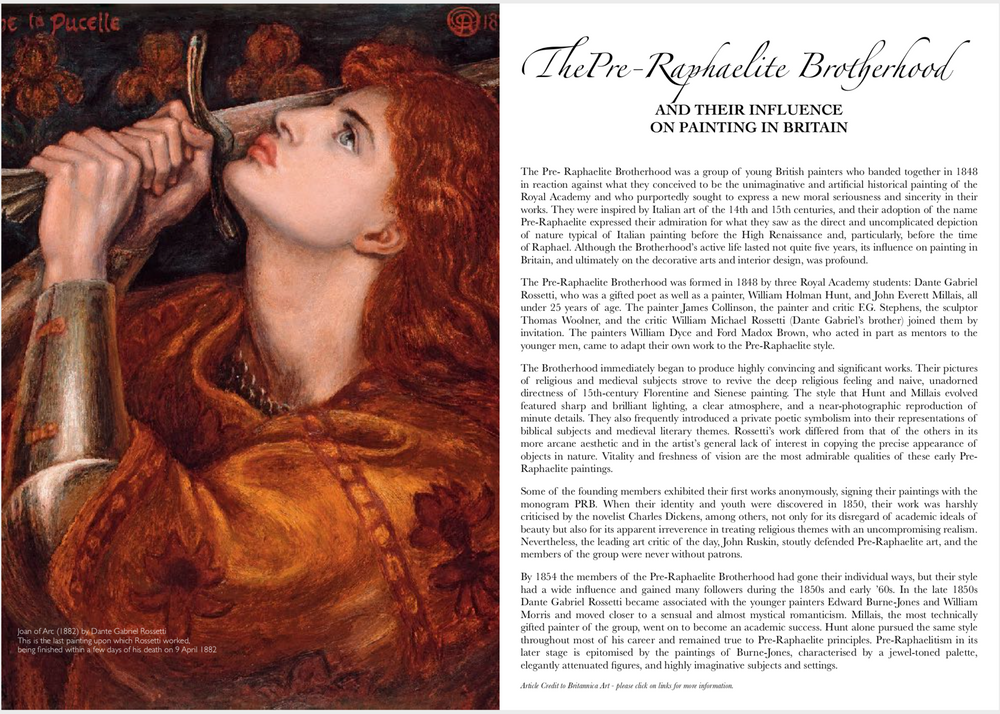 ThePre-Raphaelite Brotherhood -And Their influence on painting in Britain