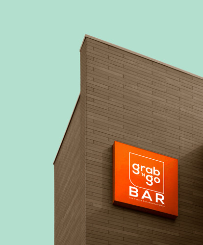 SIGNAGE 1 - WALL MOUNTED | Grab N Go Bar