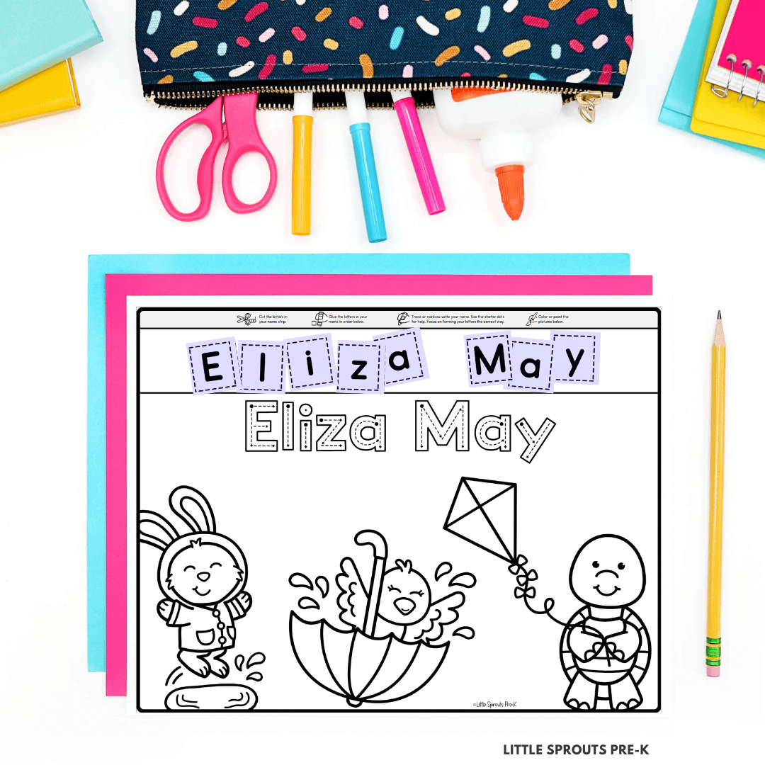 Spring Name Crafts for Preschool