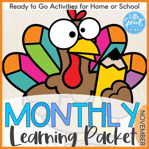 Pre-K Monthly Learning Packet [Ready to Go Activities] NOVEMBER ...