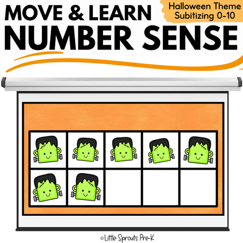 Number Sense | Subitizing 0-10 | Halloween | Preschool, PreK, Kinder ...