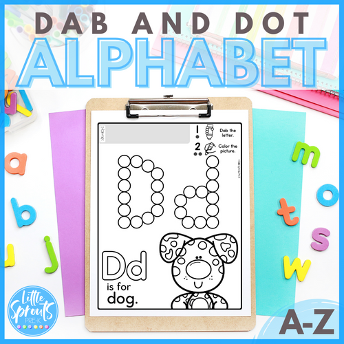 Dab and Dot Alphabet Learning Letters A-Z Preschool | Pre-K | Kinder ...