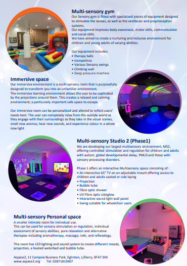 ASPACE2 Multi-Sensory Centre
