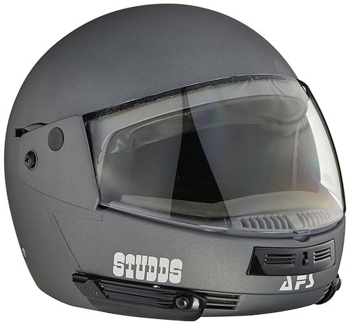 STUDDS - FLIP UP - FULL FACE HELMETS NINJA PASTEL PLAIN MATT GUN GREY ...