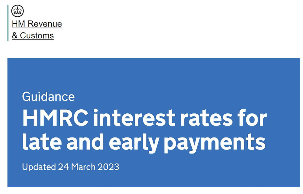 Interest Rates Increase At HMRC interest-rates-increase-at-hmrc