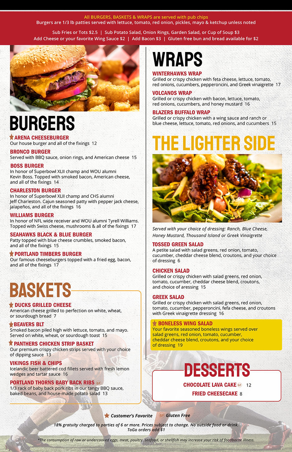 Lunch & Dinner | Arena New