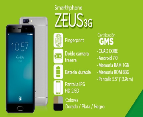 ZEUS 3G SMARTPHONE 5.5 PULG | tecnologiasoperativa