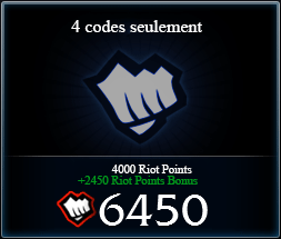 4 Codes RPs | riotpointsfr