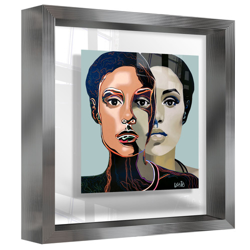 Reproduction colorisée du tableau "Hermès" 30 x 30 cm | Caroline David ART