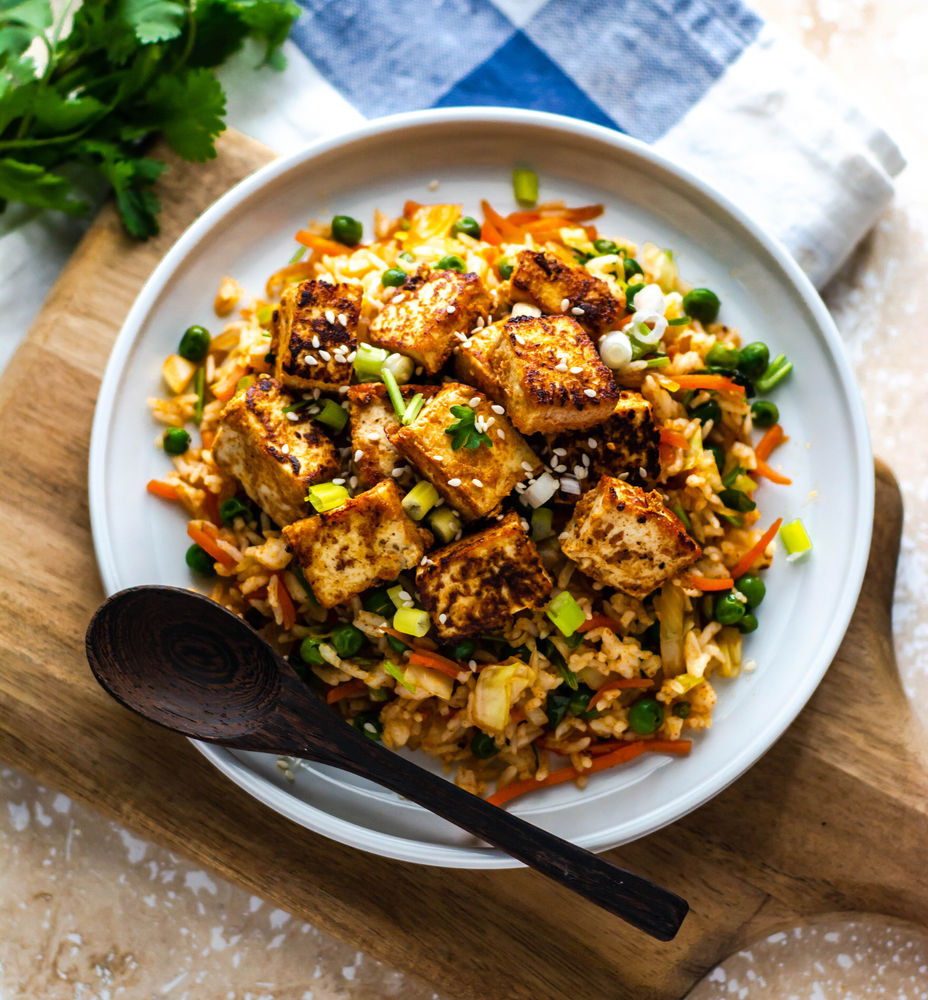 Crispy Tofu Fried Rice | TOFUDEE