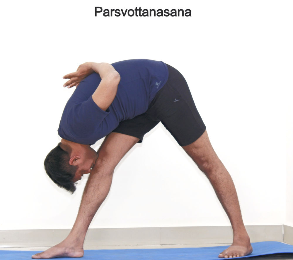 Parsvottanasana a remedy for drooping shoulders.