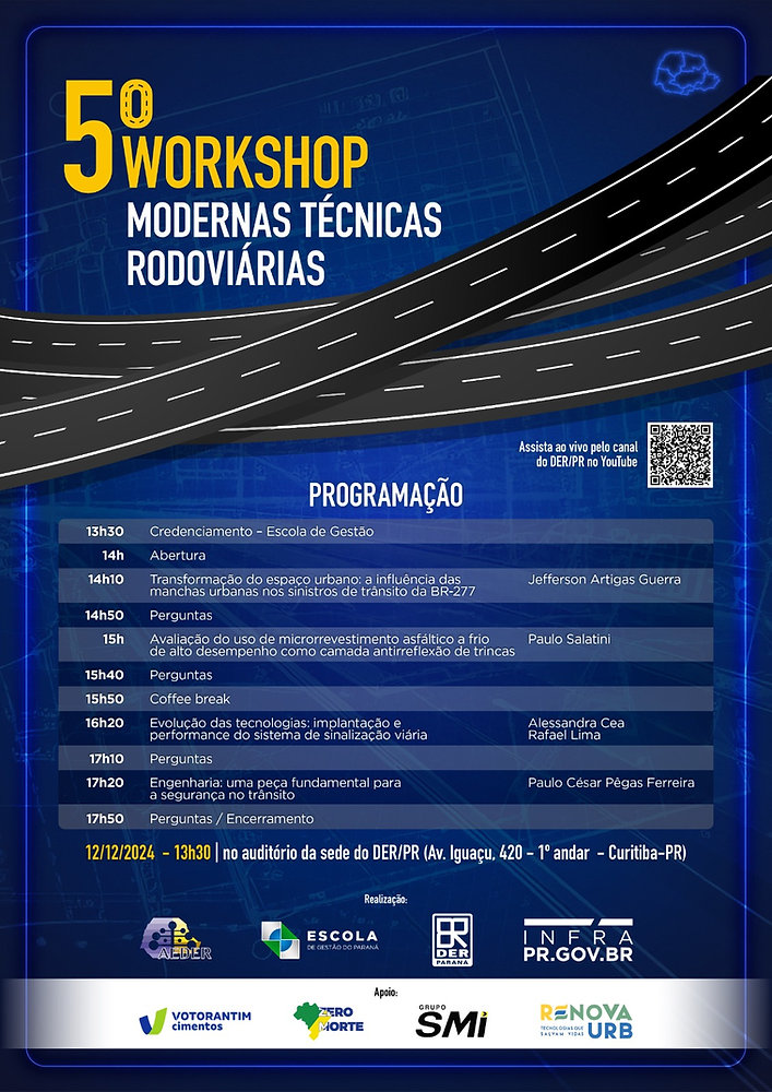 [AEDER-PR] 5º Workshop de Modernas Técnicas Rodoviárias