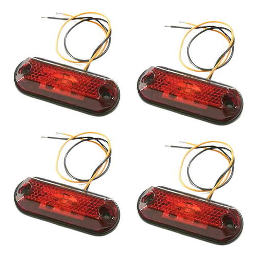 Kit 4 Luz de Posição - Carretinha - Led Oval - Reboque - Rubi | Maxx ...