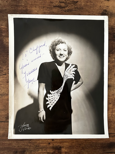 Signed Photo of Frances Faye | Cure Thrift
