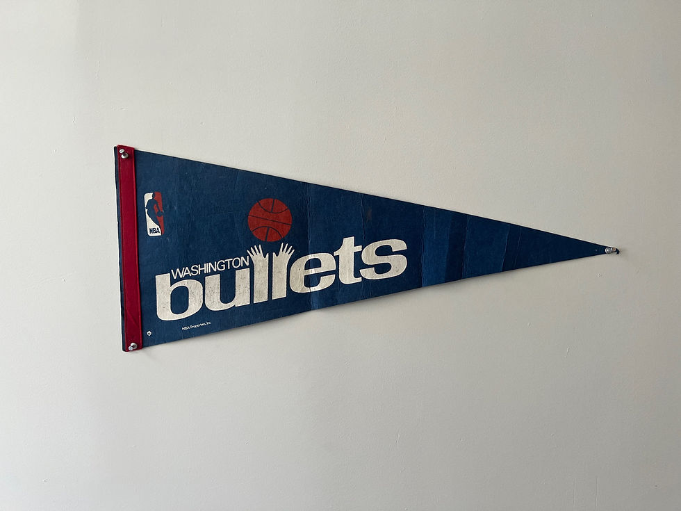 WASHINGTON BULLETS WORLD CHAMPIONS VINTAGE 1978 NBA BASKETBALL PENNANT ...