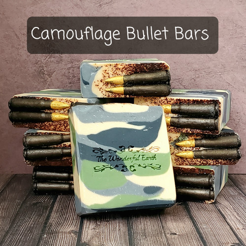 Camouflage Bullets Cold Processed Handmade Vegan Soap Bar | The ...
