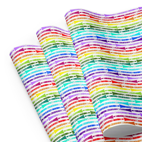 Rainbow Clarinets Wrapping paper sheets | Clever Clarinetist | Kansas City