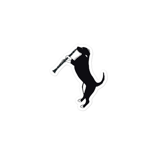 Miko Dog and Clarinet stickers | Clever Clarinetist | Kansas City