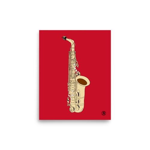Saxophone Portrait Poster | Clever Clarinetist | Kansas City
