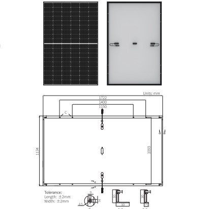 Panel Solar Hi-MO 5m 415W | Mario Borré S.A.