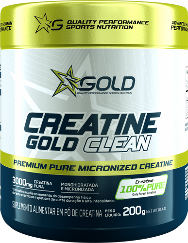 CREATINA GOLD CLEAN 200g | Maxmuscleindaia