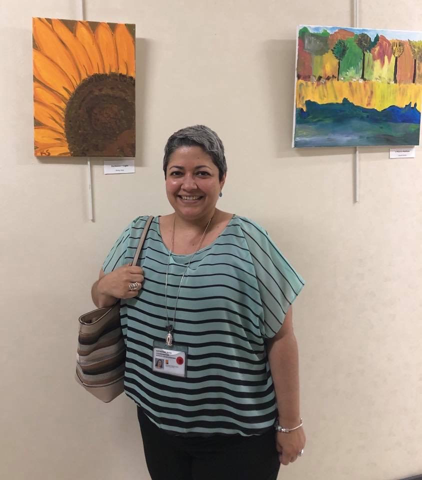 Simon Cancer Center Art Therapy Reception