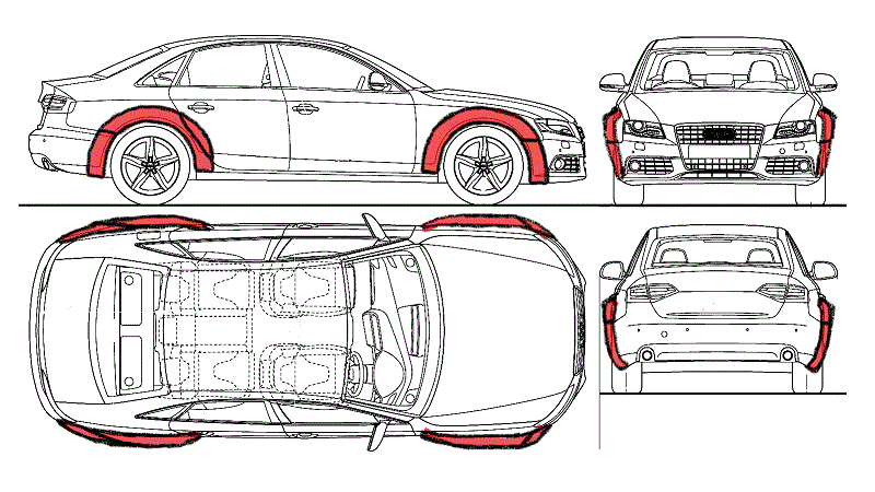 Wide-arch design data - Audi B8/B8.5 A4/S4 | Driving Passion