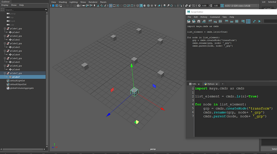 Python in maya | Render Factory