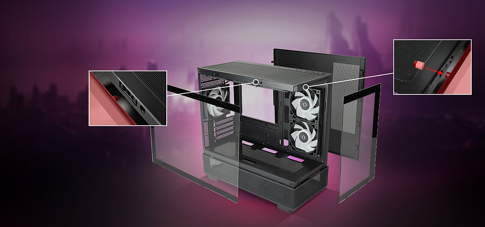 Infinity M | Tecware Dual Tempered Glass MATX Case
