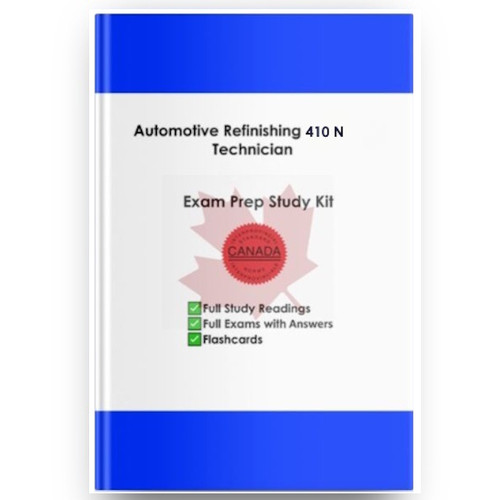 Automotive Refinishing Technician Exam Questions 410N Exam Study Kit ...