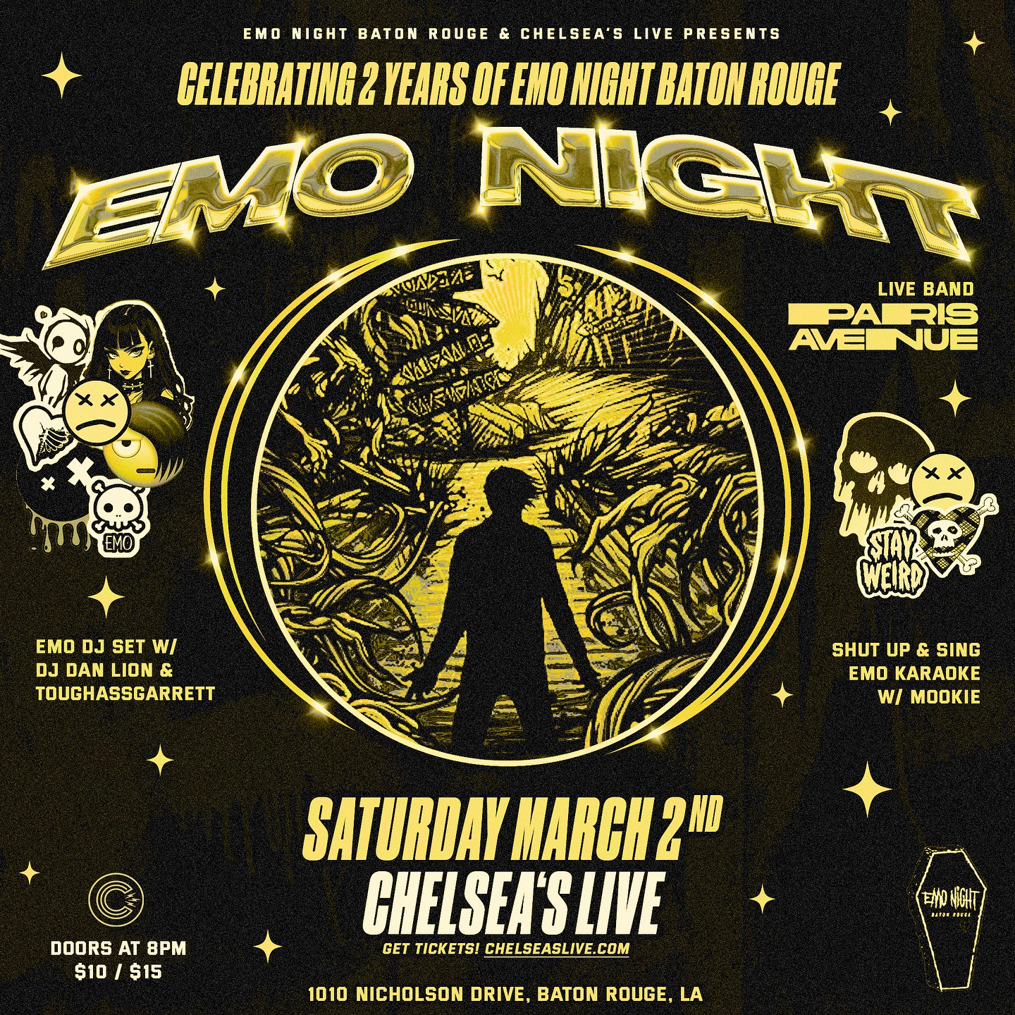 Emo Night BR 2 Year Anniversary with Paris Ave, ToughassGarrett, Dj Dan ...