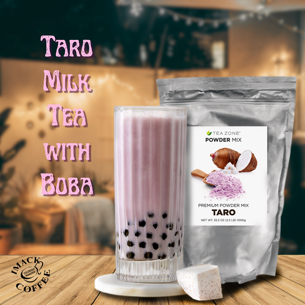 Taro Milk Tea with Crystal Boba