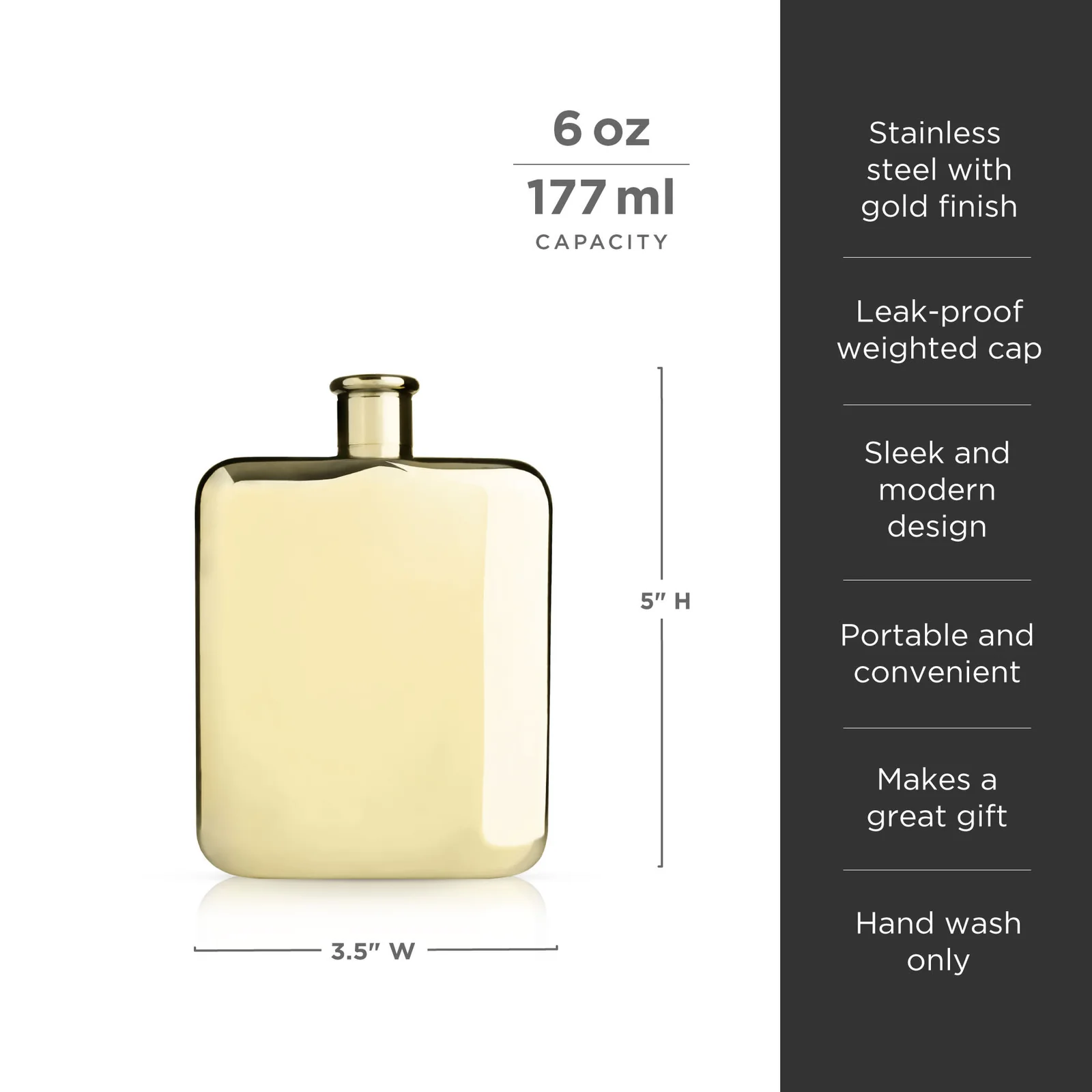 Gold Flask | HOUSE OF RIO