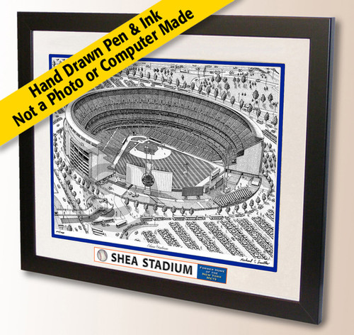 New York Mets | Shea Stadium | Wall Art Print | Michael Smith Graphics